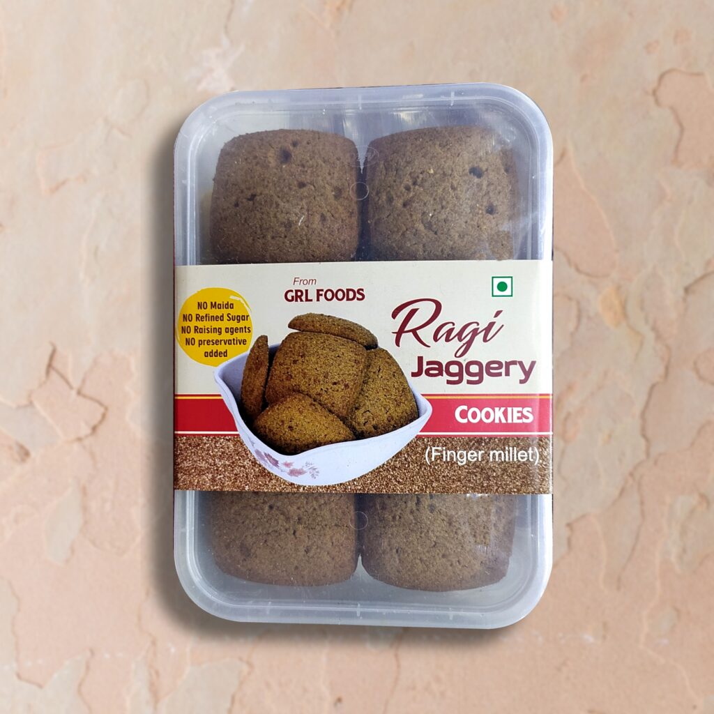 Buy Ragi Jaggery Cookies (200 Gms) Online | Mangalore Store